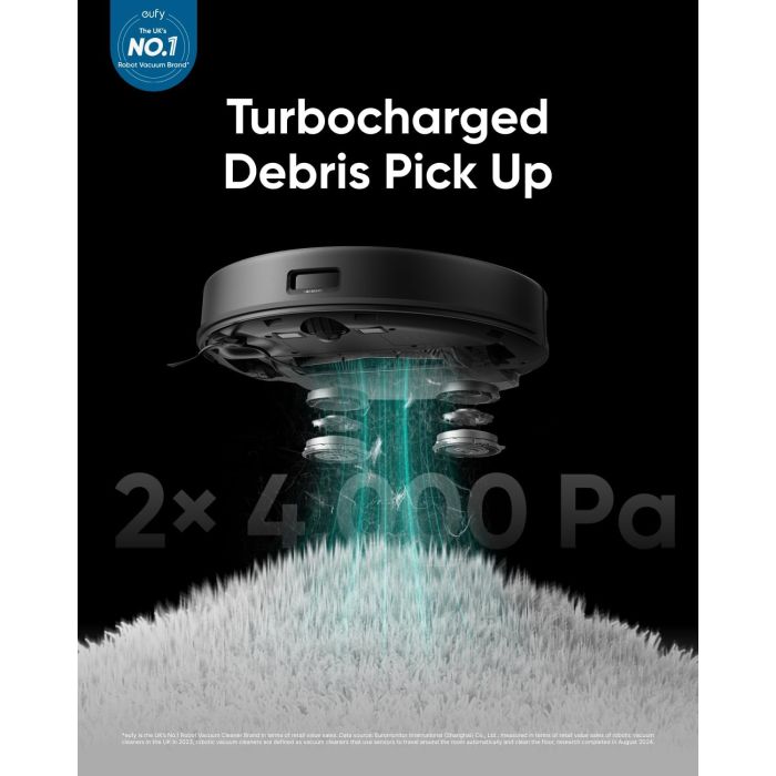 begin cleaning button eufy x8